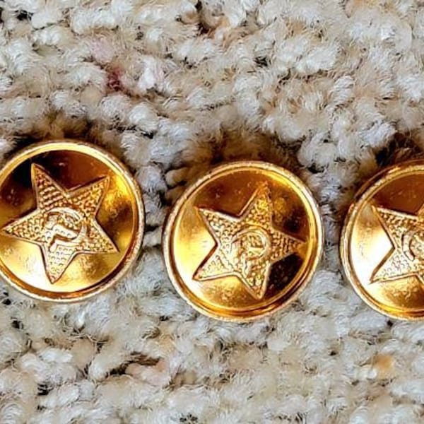 Soviet Army Buttons - Etsy