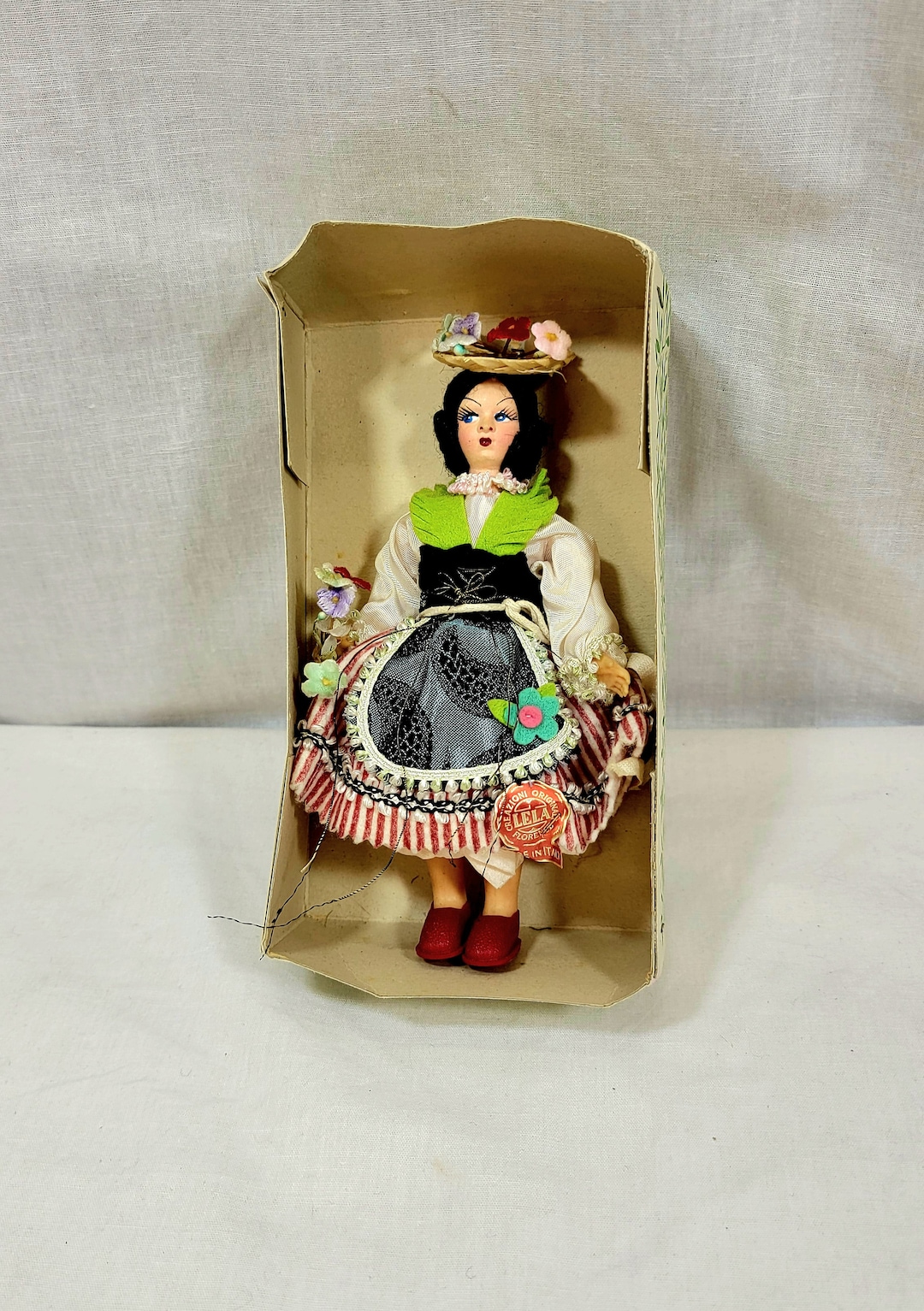 Lela Creazioni Original Italian Folk Doll, Vintage Made in Italy Doll ...
