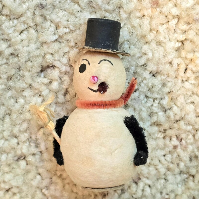 Spun Cotton Snowman - Etsy