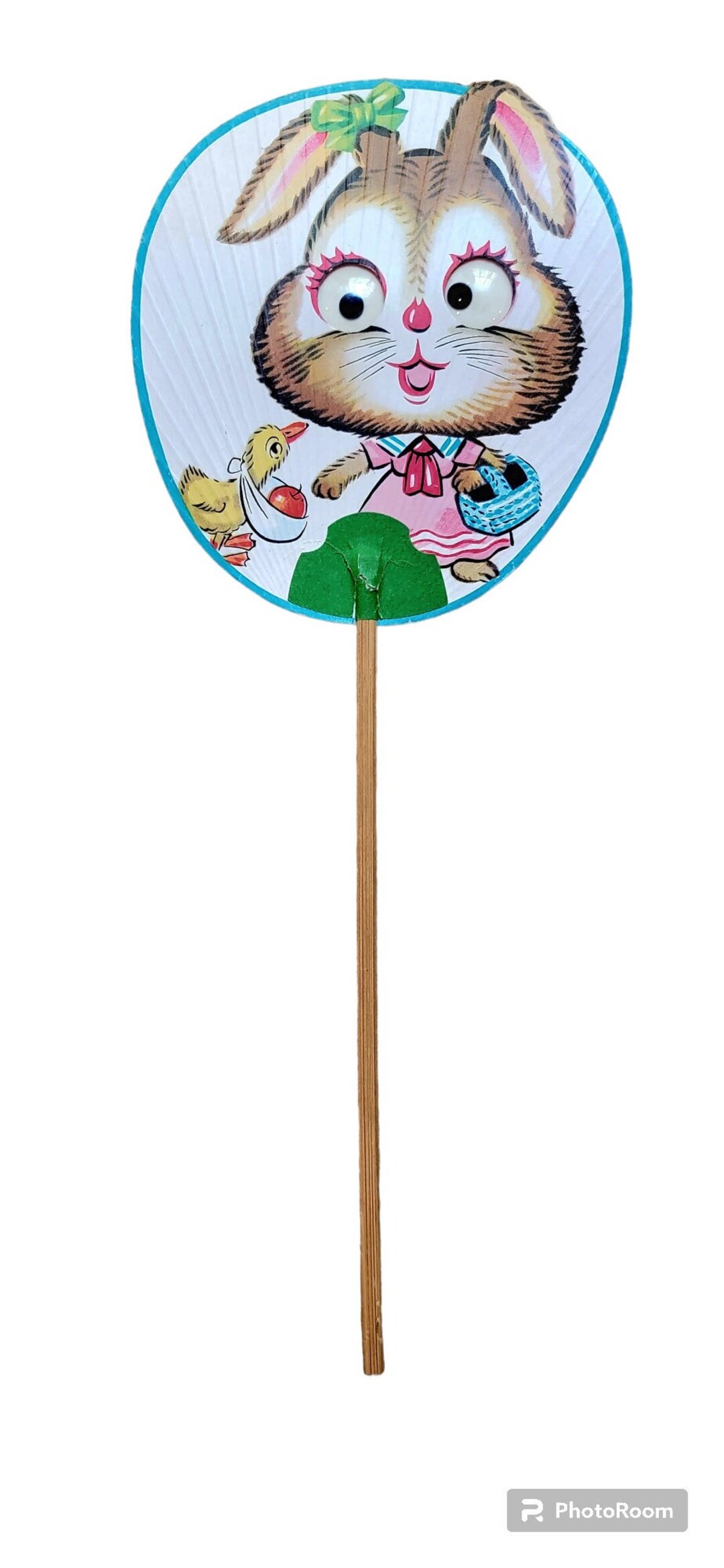 Googly Eyed Bunny Novelty Hand Fan Japan International Trade Fair Tokyo ...