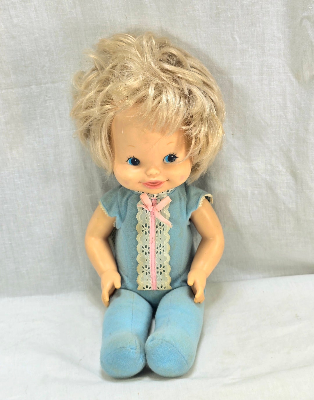 Vintage 1981 Mattel Bye Bye Diapers Doll 14” Pull String Works - Etsy