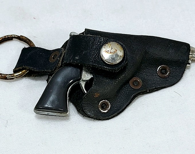 Revolver Style Mini Cap Gun Replica With Holster Key Ring, Vintage - Etsy