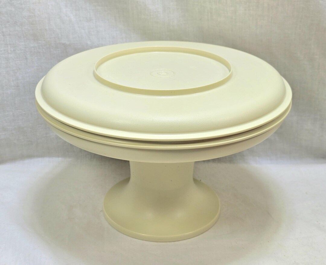 Tupperware Serve It All Pedestal Set 1531-3 1532-4 1533-3 Cake Stand ...