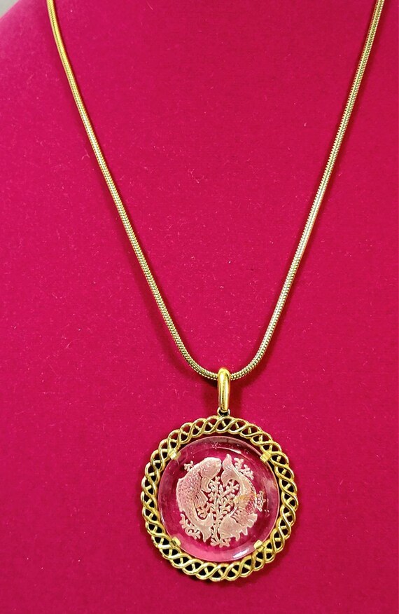 vintage crown trifari pisces - Gem