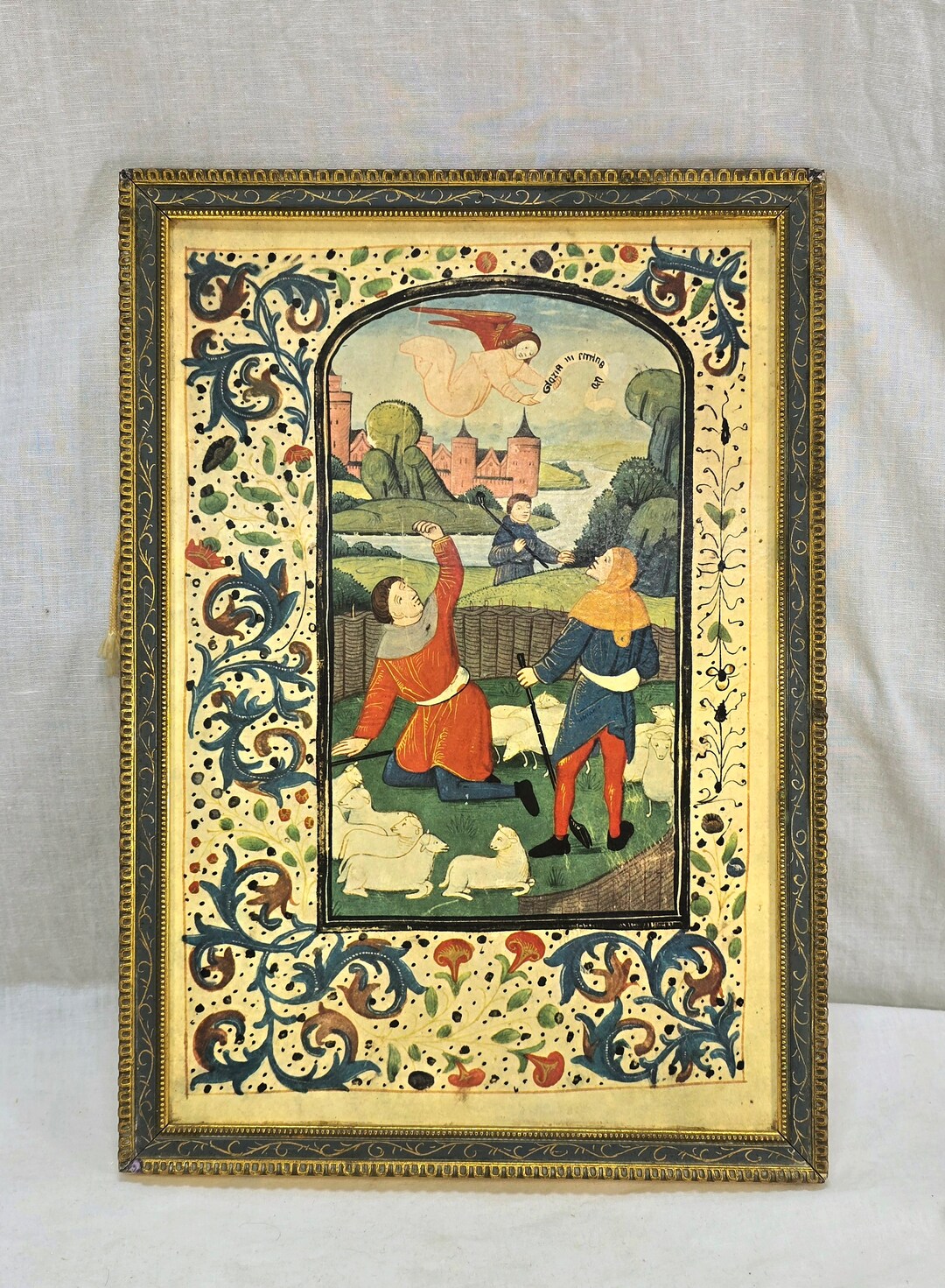 Annunciation to the Shepherds, Reproduction Print From the 15th Century ...