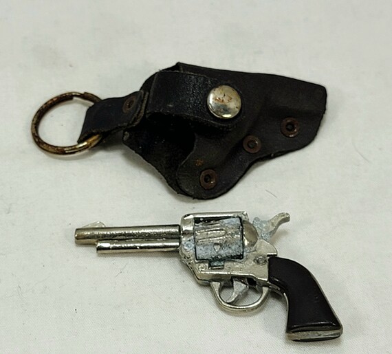 Revolver Style Mini Cap Gun Replica With Holster Key … - Gem