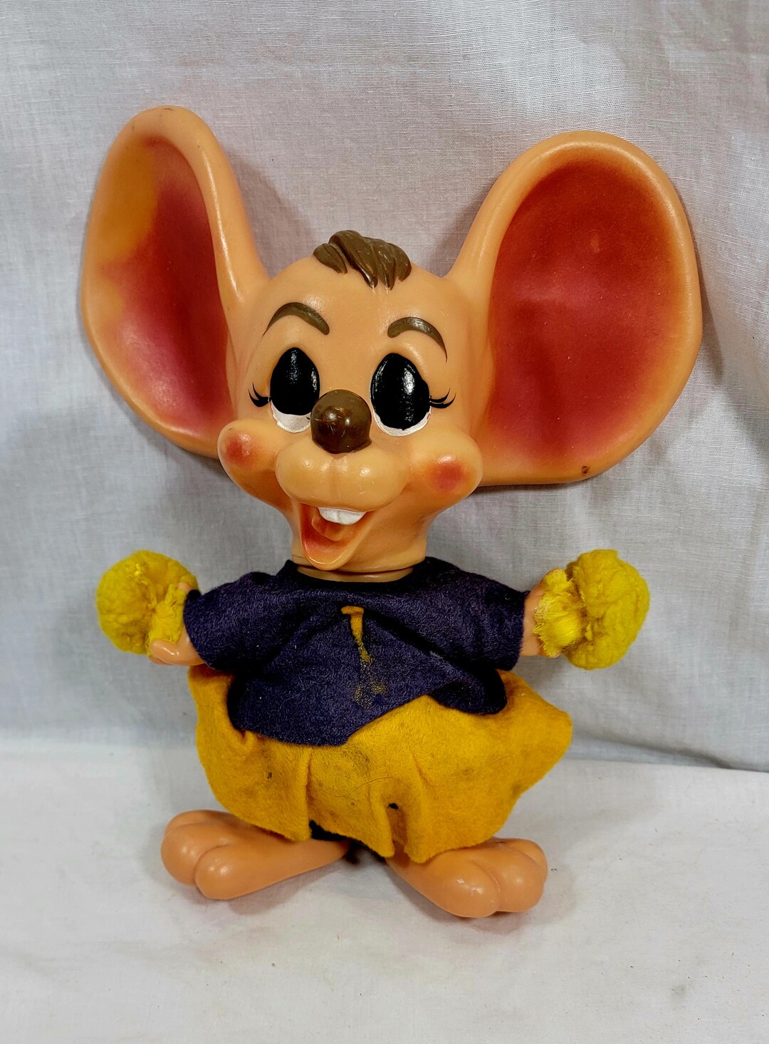Vintage 1970 19" Roy Des of Fla Mouse Cheerleader, Big Ears - Etsy
