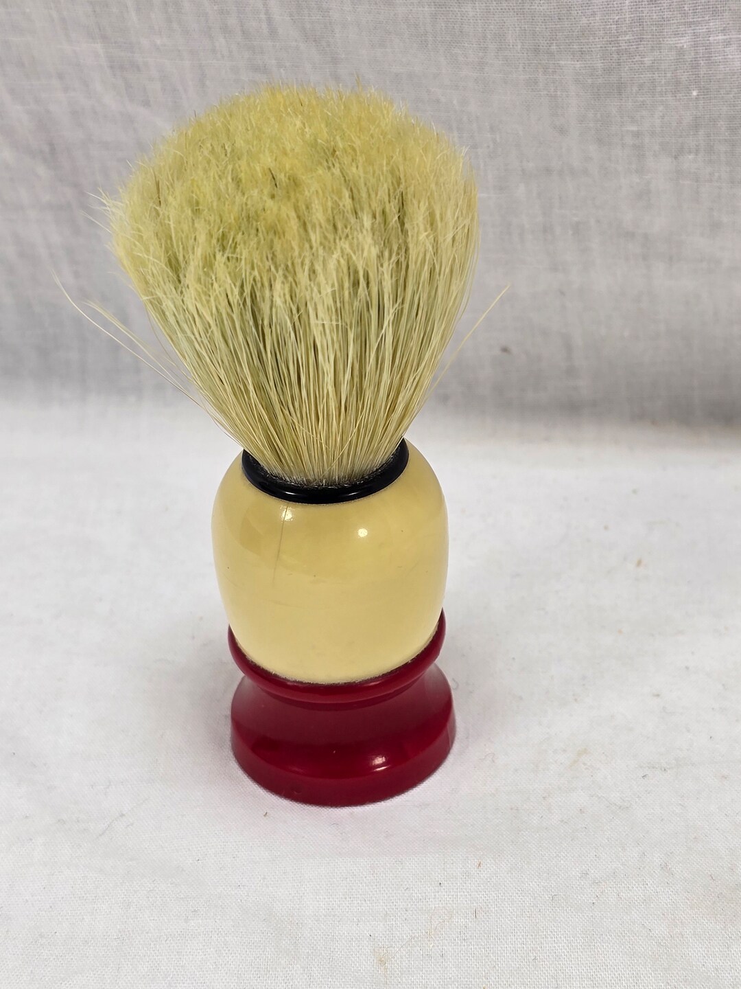 Vintage Red Cream Bakelite Shaving Brush Men's Natural Bristles - Etsy
