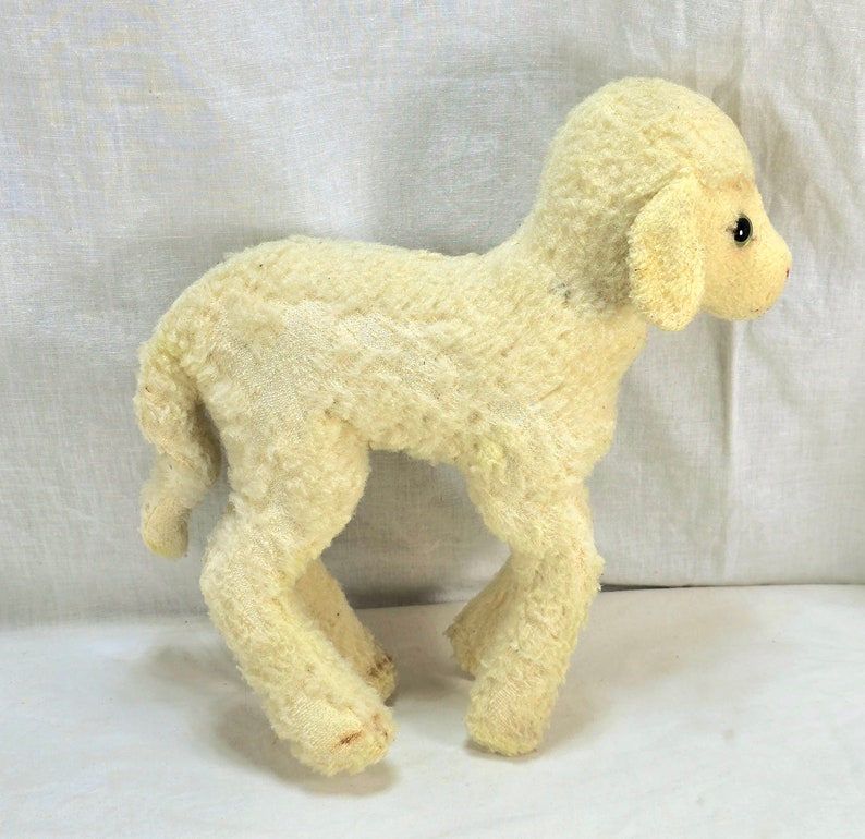 Steiff Vintage White Mohair Sheep "lamby Lamb" With Script Button 1950s ...