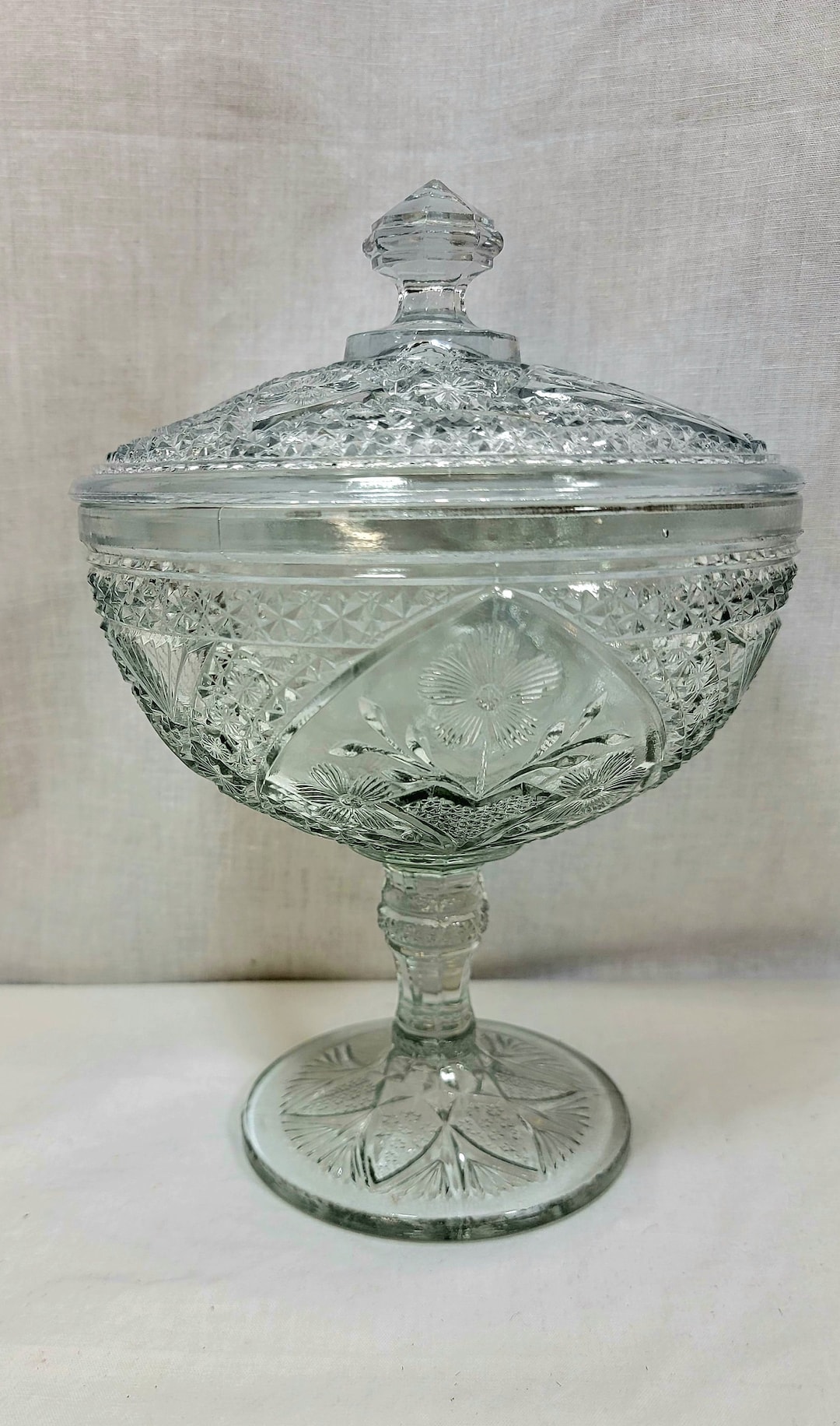EAPG Covered Compote, Indiana Glass? - Etsy