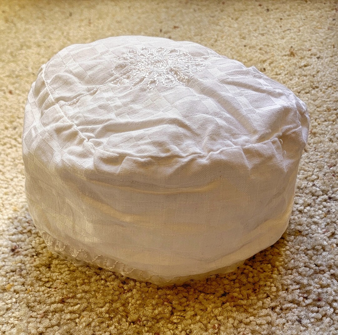 African Kufi White Cotton Embroidery Hat Cap - Etsy