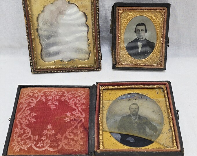 Lot of 3 Antique Tintypes, as Found - Etsy