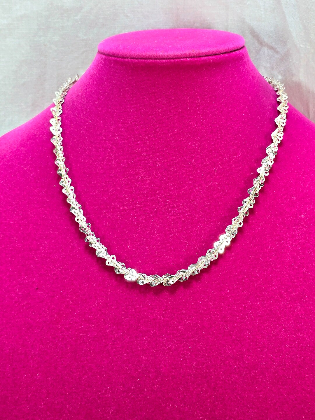 20" Ultrafine Milor Chain Margherita Rope 950 Sterling Silver Italy 12. ...