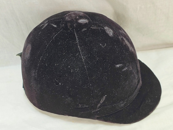 Girls Equestrian Helmet, Black Velvet Horse Riding Ha… - Gem