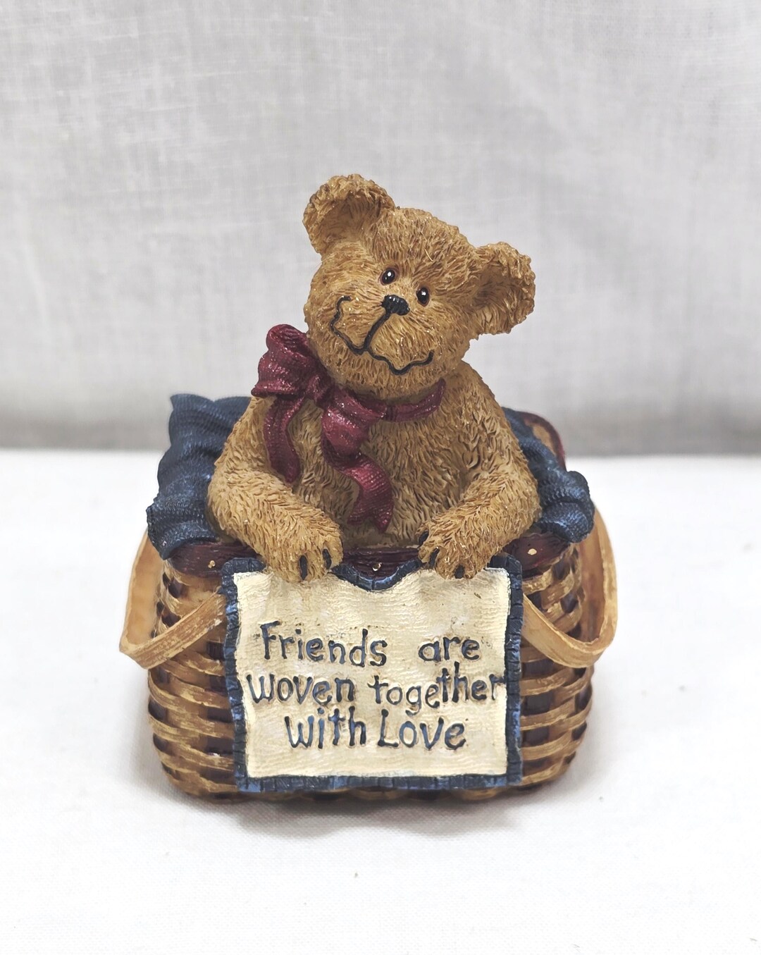 Boyds Bear #24705 "weaver" Basketbearies Collection, 3-D Greeting ...