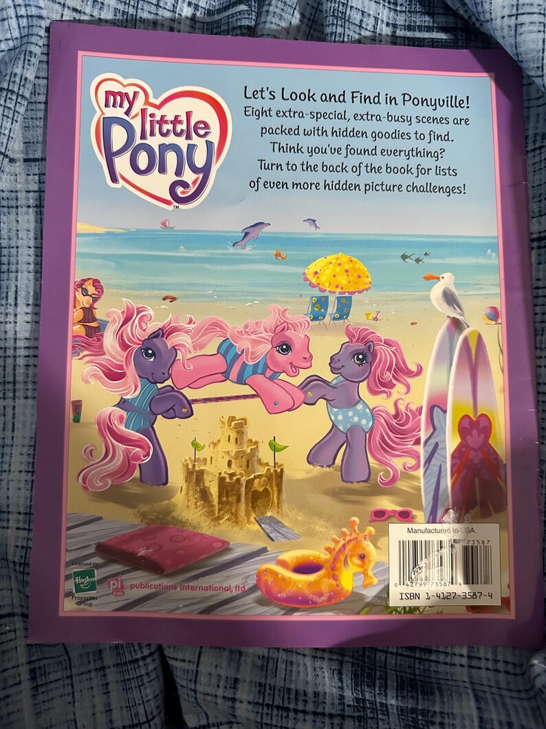 My Little Pony Look and Find Book - Etsy