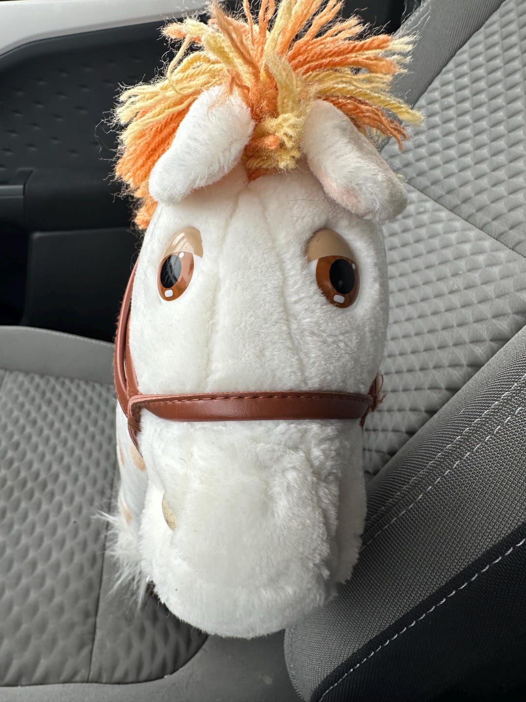 Vintage Cabbage Patch Kids Show Pony 1984 White and Brown With Yarn ...