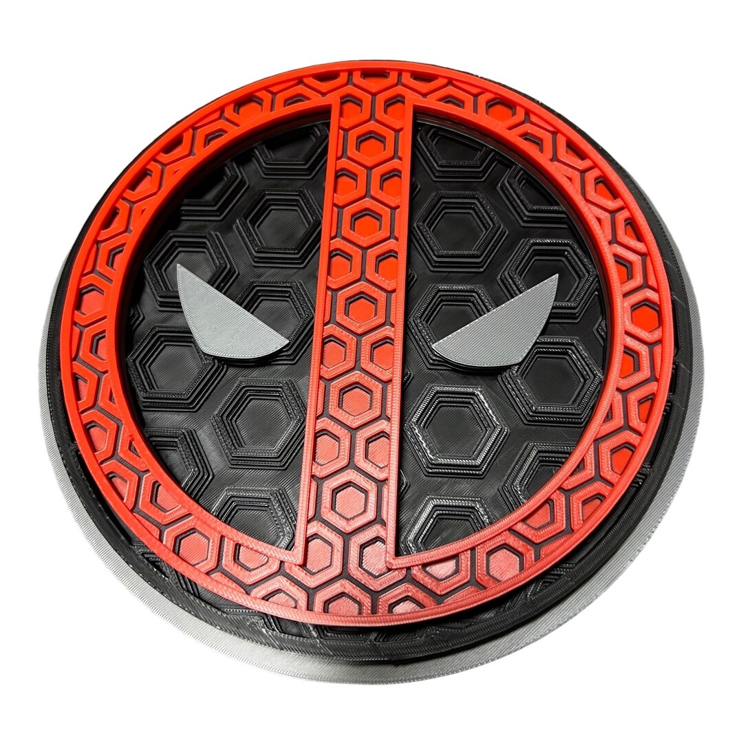 Deadpool 3D Wall Art Decor, Marvel Comic Book Hero, Mosaic Print, Ryan ...