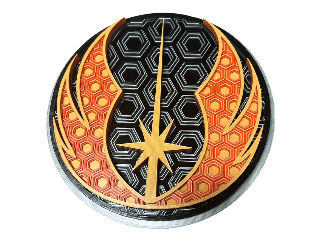 Star Wars Jedi Symbol 3D Mosaic Wall Art, Luke Skywalker Decor, Obi Wan ...