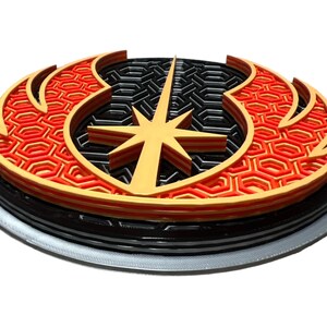 Star Wars Jedi Symbol 3D Mosaic Wall Art, Luke Skywalker Decor, Obi Wan ...