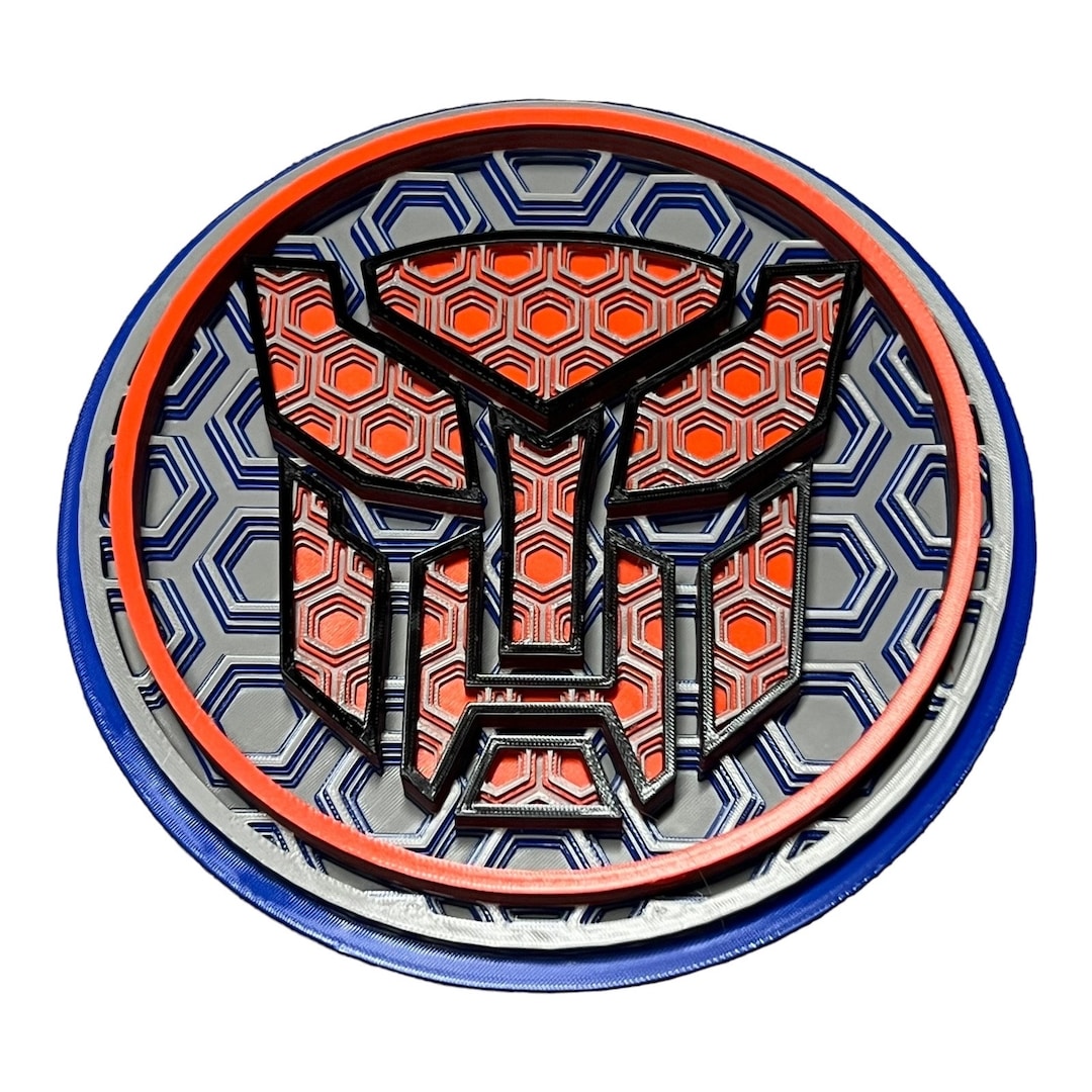 Autobots Logo 3D Wall Art, Optimus Prime Transformers Decor ...