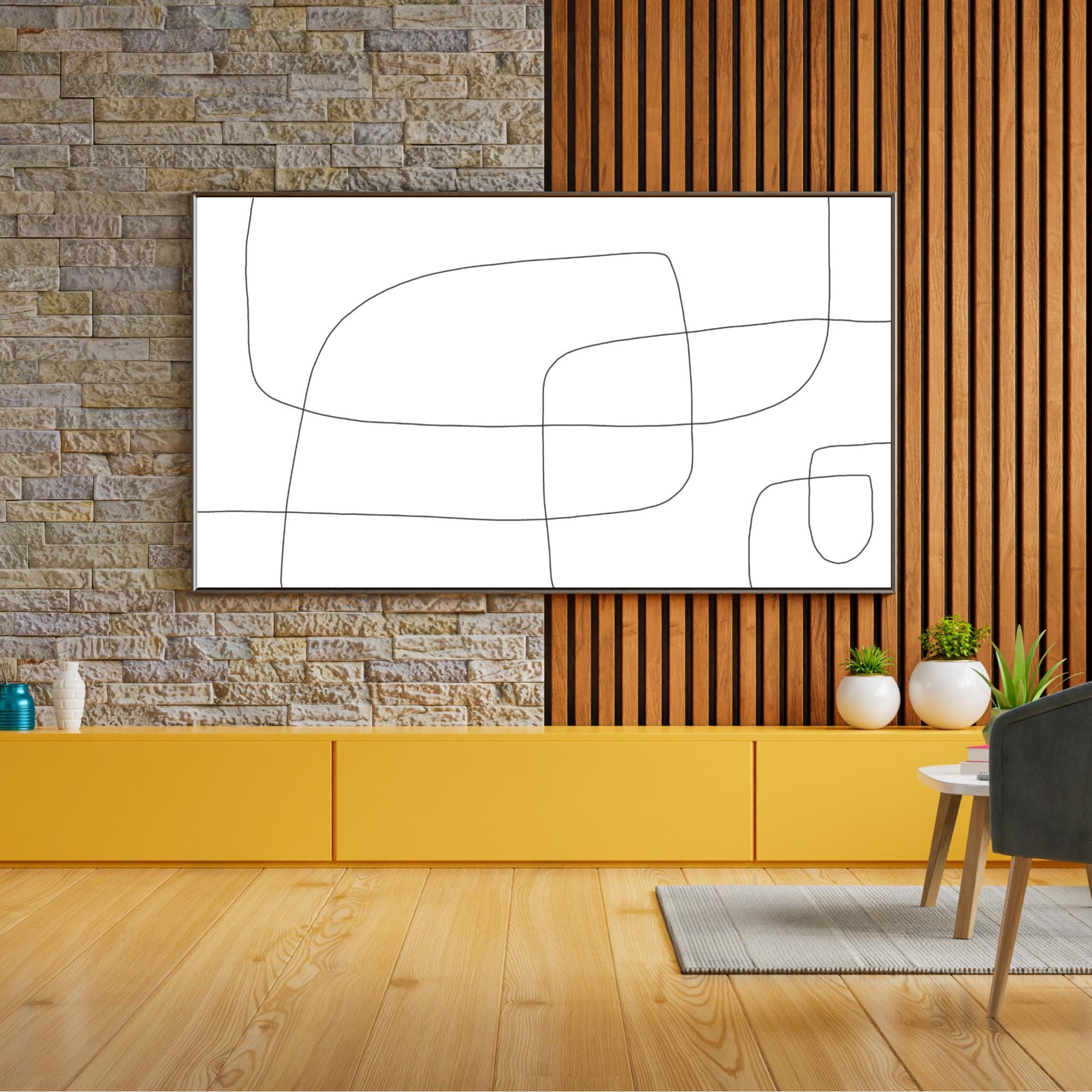 TV Frame Art Digital Art Abstract Lines - Etsy