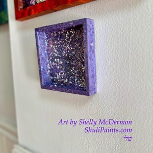 Mini Glitter Art With Glow in the Dark Stars, Customizable. Made to ...