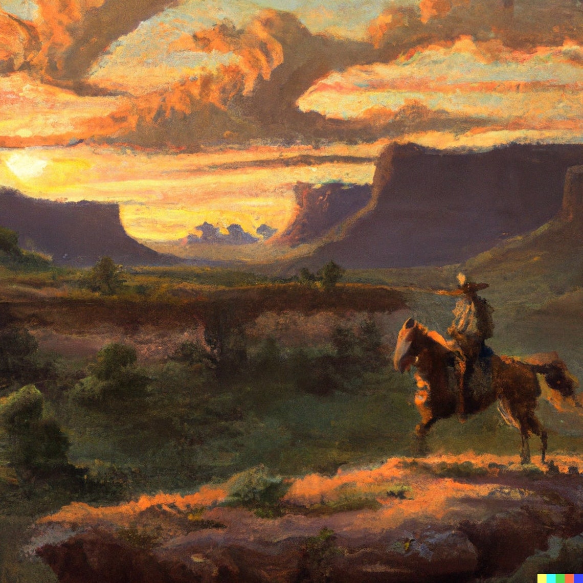 Cowboy Canyon Digital Download - Etsy