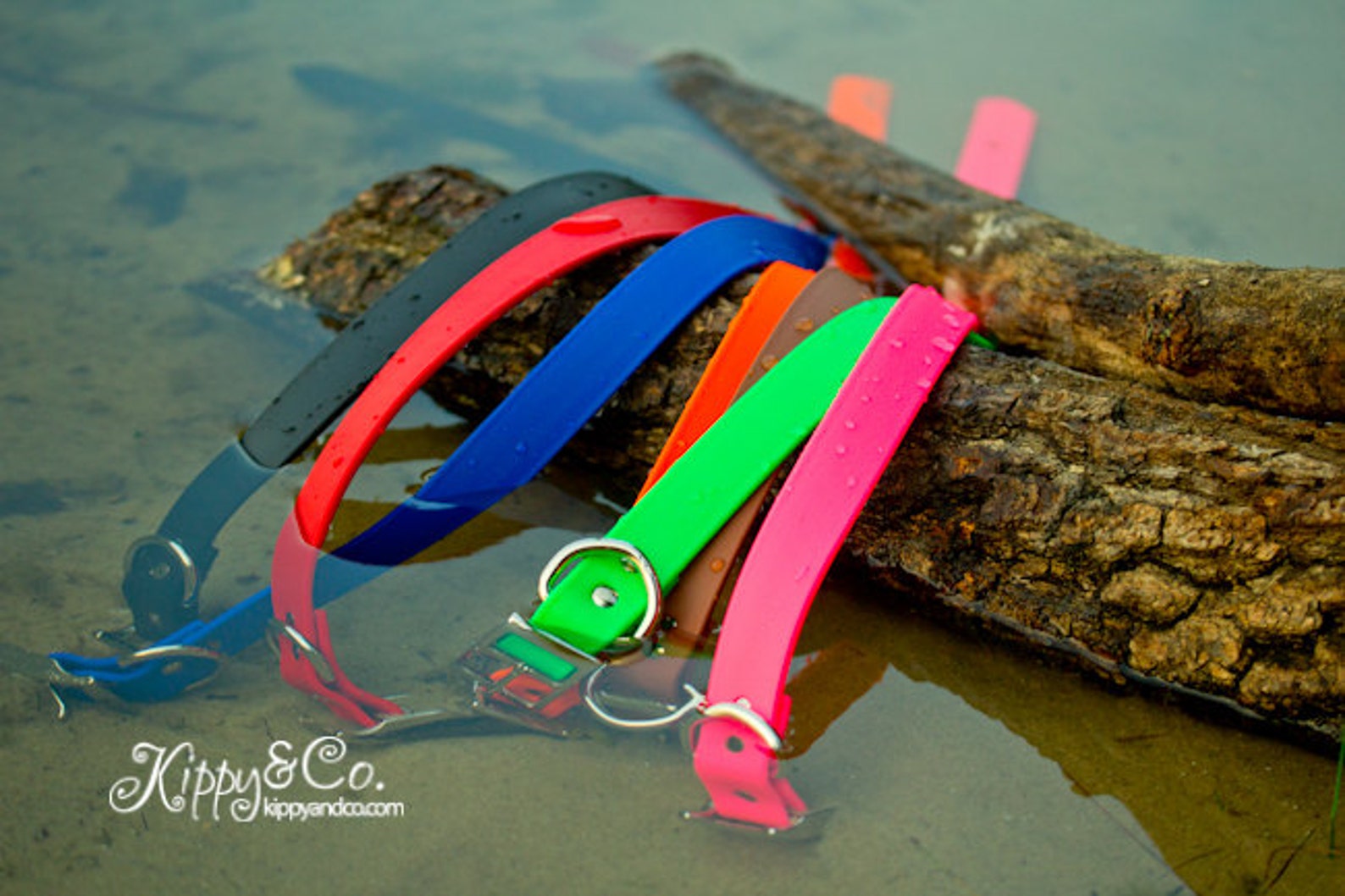Neon Pink Waterproof Dog Collar, Custom Nameplate, Hunting Collar - Etsy
