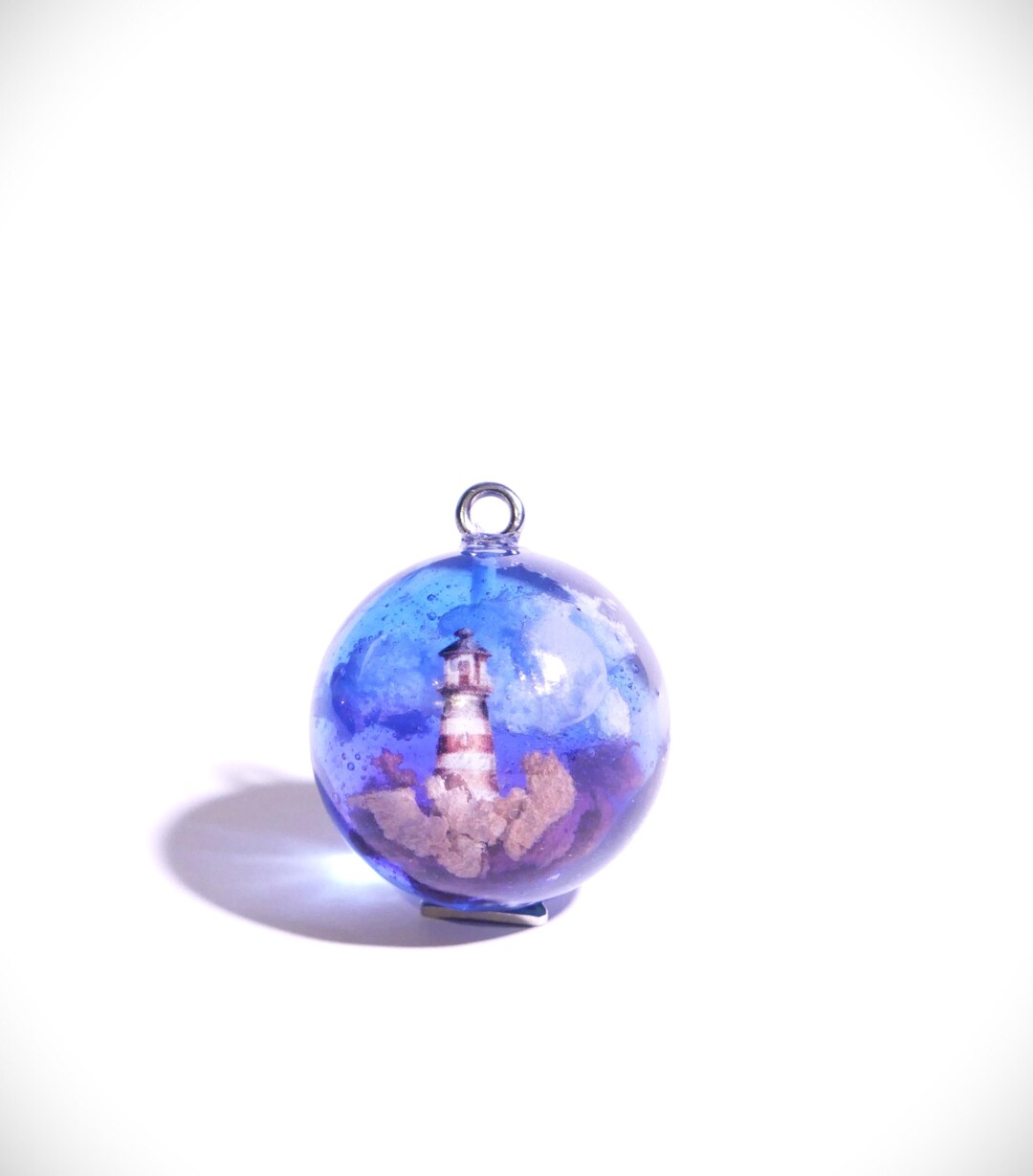 Lighthouse Coastal Pendant - Etsy