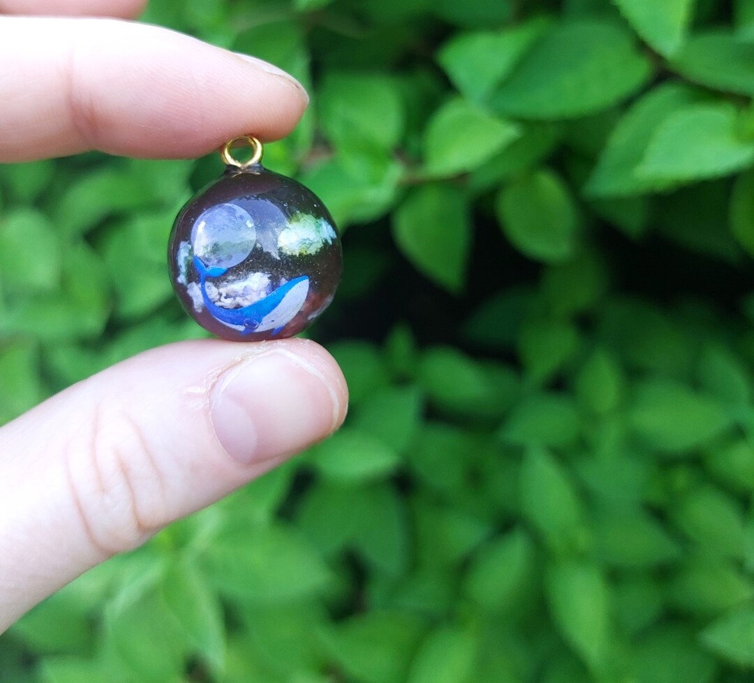 Whale in the Sky Resign Pendant - Etsy