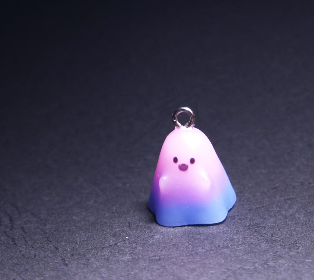 Bisexual Pride Flag, Cute Ghost Pendant - Etsy