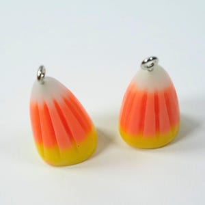 Charmingly Sweet Candy Corn Realistic Resin Charms - Ideal for Spooky ...