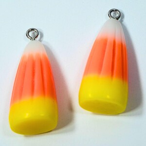 Charmingly Sweet Candy Corn Realistic Resin Charms - Ideal for Spooky ...