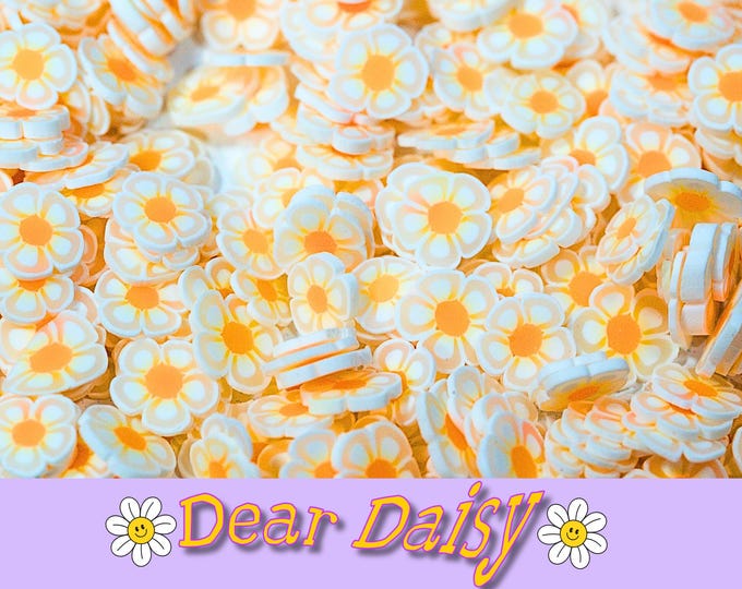 Daisy Flower Polymer Clay Sprinkles - Embellishments for DIY Crafts - Etsy