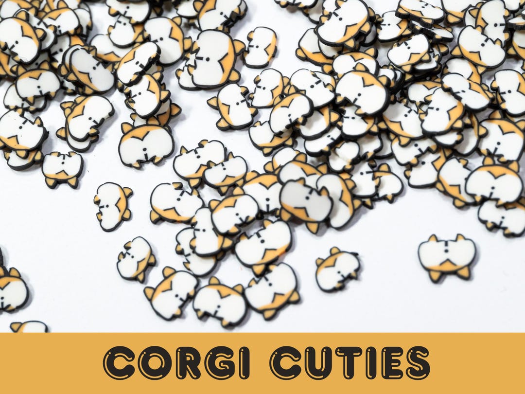 Adorable Corgi Booties Polymer Clay Sprinkles: Fun Embellishments for ...