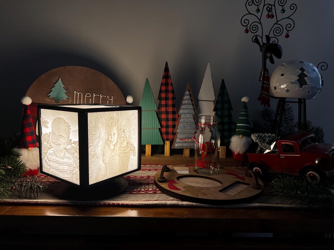 Custom 3D Printed Lithograph Lamp - Etsy