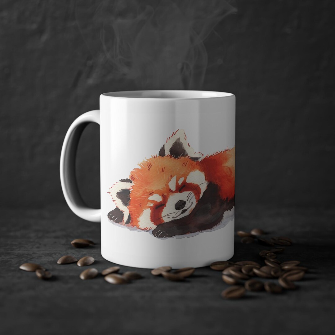 Red Panda Red Panda Coffee Tea Mug Cup - Etsy