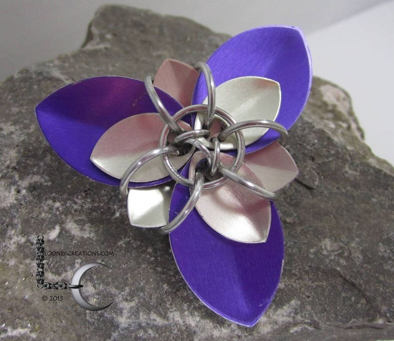 Chainmaille Tutorial Looner Creations Trillium Scale Flower Chainmaille Tutorials in Large and ...