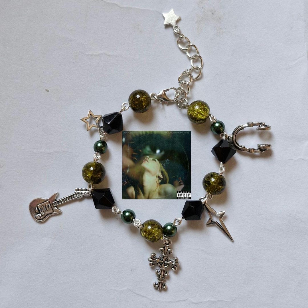 Deftones Themed Charm Bracelet - Etsy