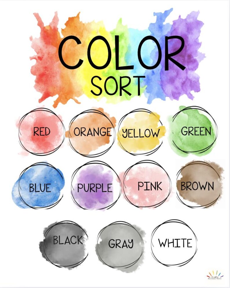 Printable Color Sort for Kids | Toddler & Preschool Color Matching ...