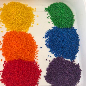 Rainbow Sensory Rice for Kids | Colorful Tactile Play for Learning ...