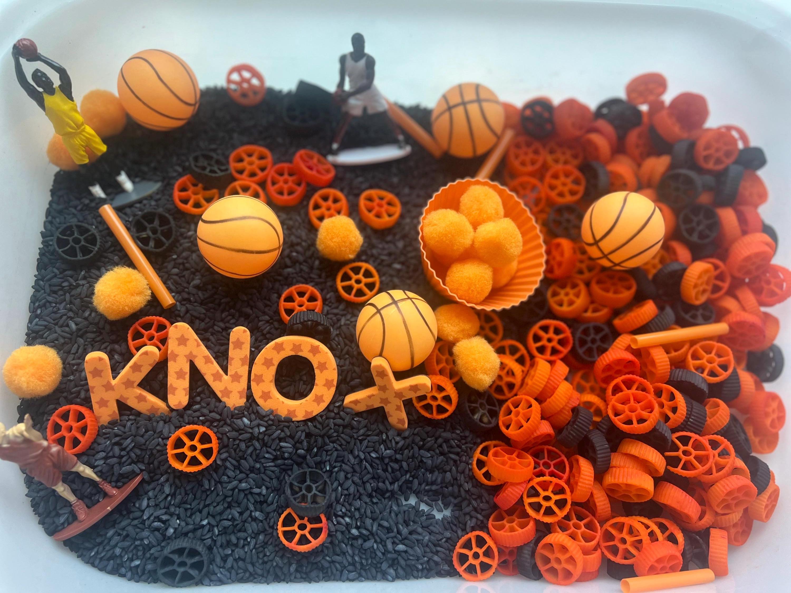 Basketball Sensory Bin Kit | Toddler Fine Motor Play - Etsy