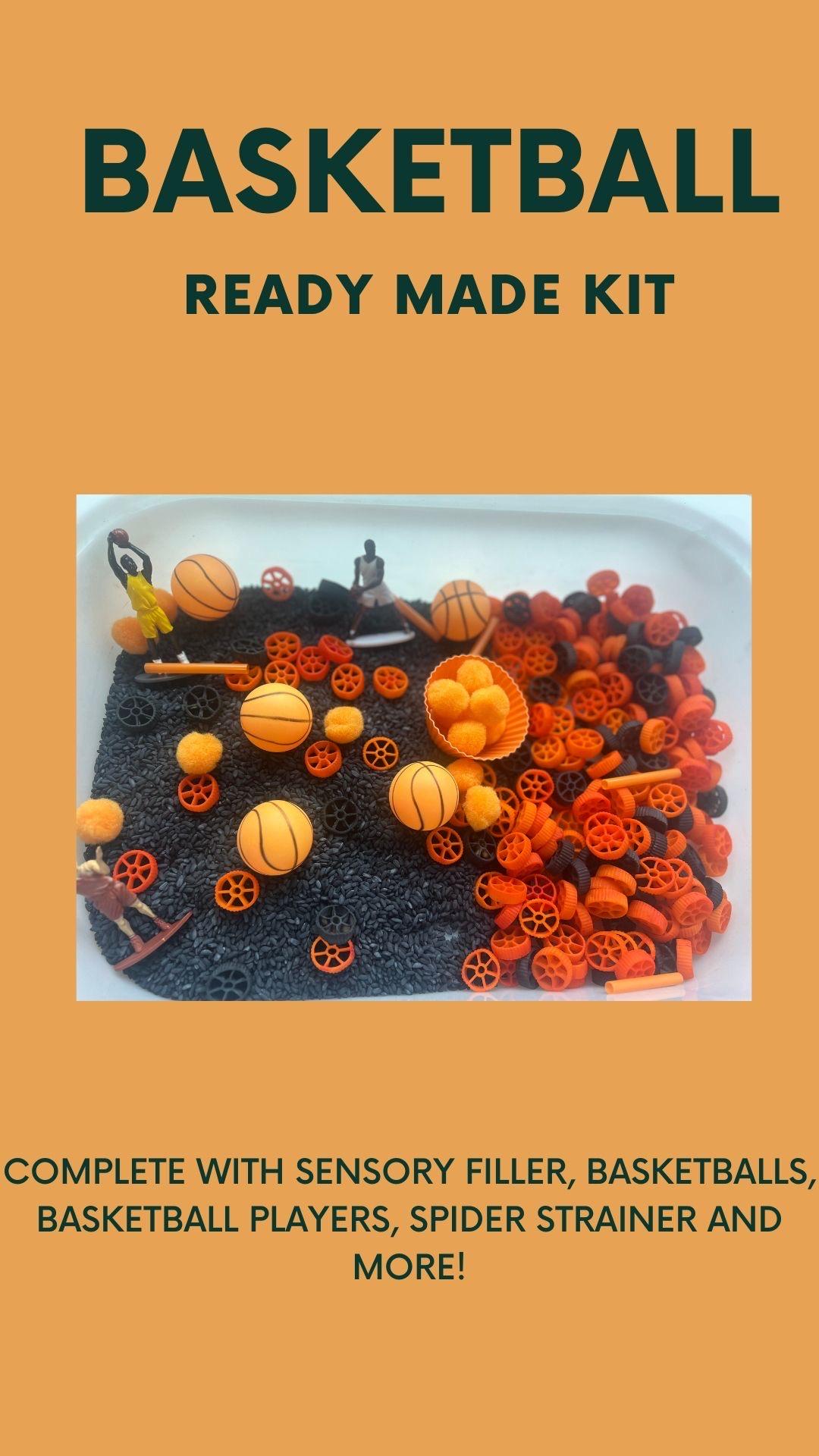 Basketball Sensory Bin Kit | Toddler Fine Motor Play - Etsy