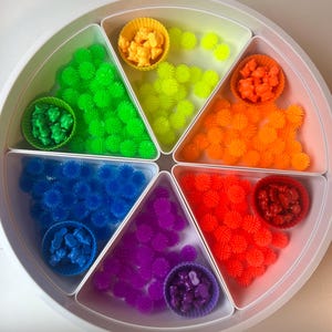 Ultimate Rainbow Sensory Kit Colorful Educational Play Set for Kids ...