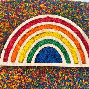 Rainbow Sensory Rice for Kids | Colorful Tactile Play for Learning ...