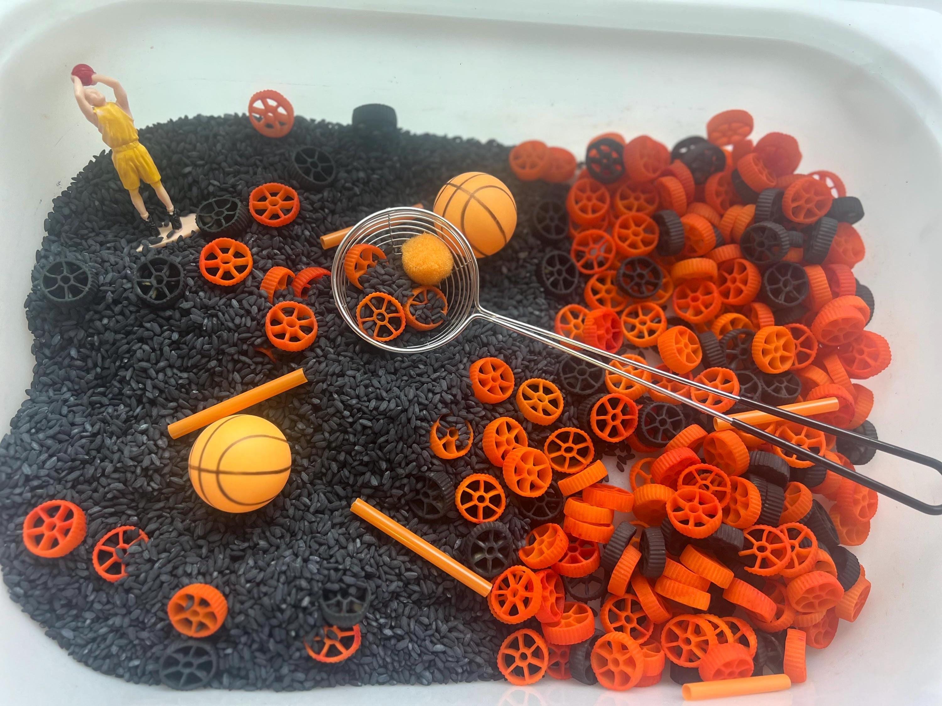 Basketball Sensory Bin Kit | Toddler Fine Motor Play - Etsy
