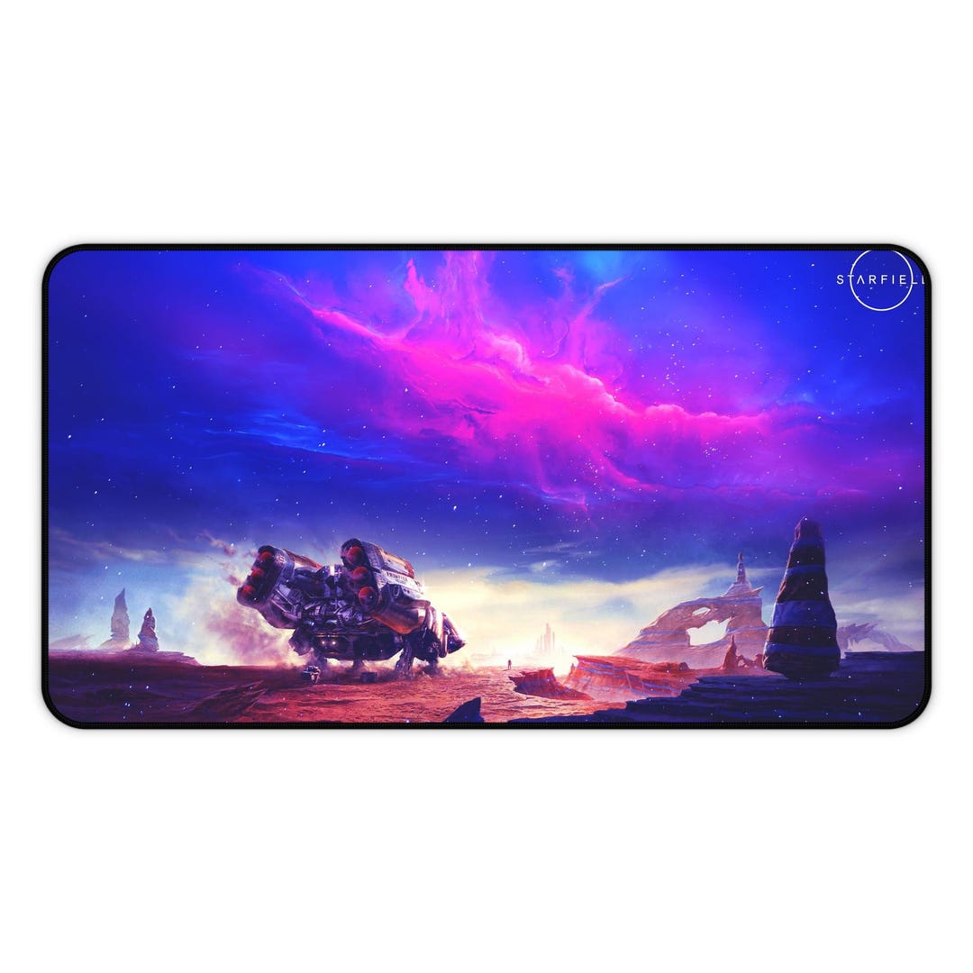 Gaming Mousepad, Cool 4K Starfield Desk Mat, Space Gamer Decor, Large ...