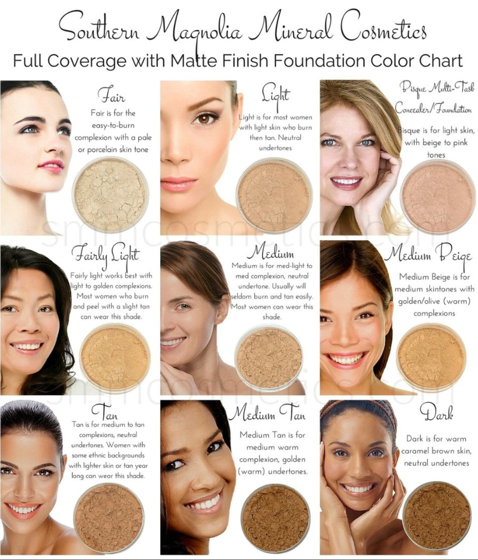 SAMPLE - Full Coverage Matte Finish Mineral Foundation - Etsy