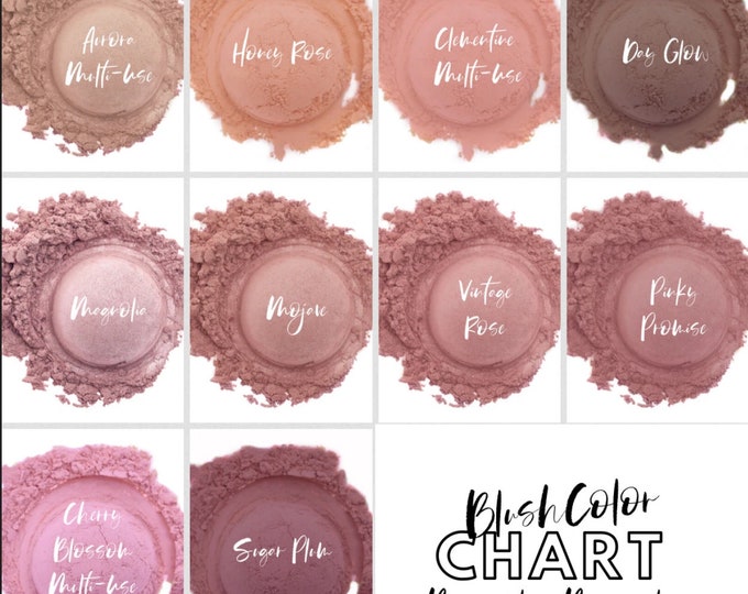 Mineral Makeup Blush Samples Natural Vegan and Gluten-free Makeup ...